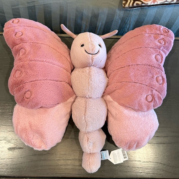 Jellycat | Toys | Nwt Jellycat Pink Huge Beatrice Butterfly Plush Toy ...